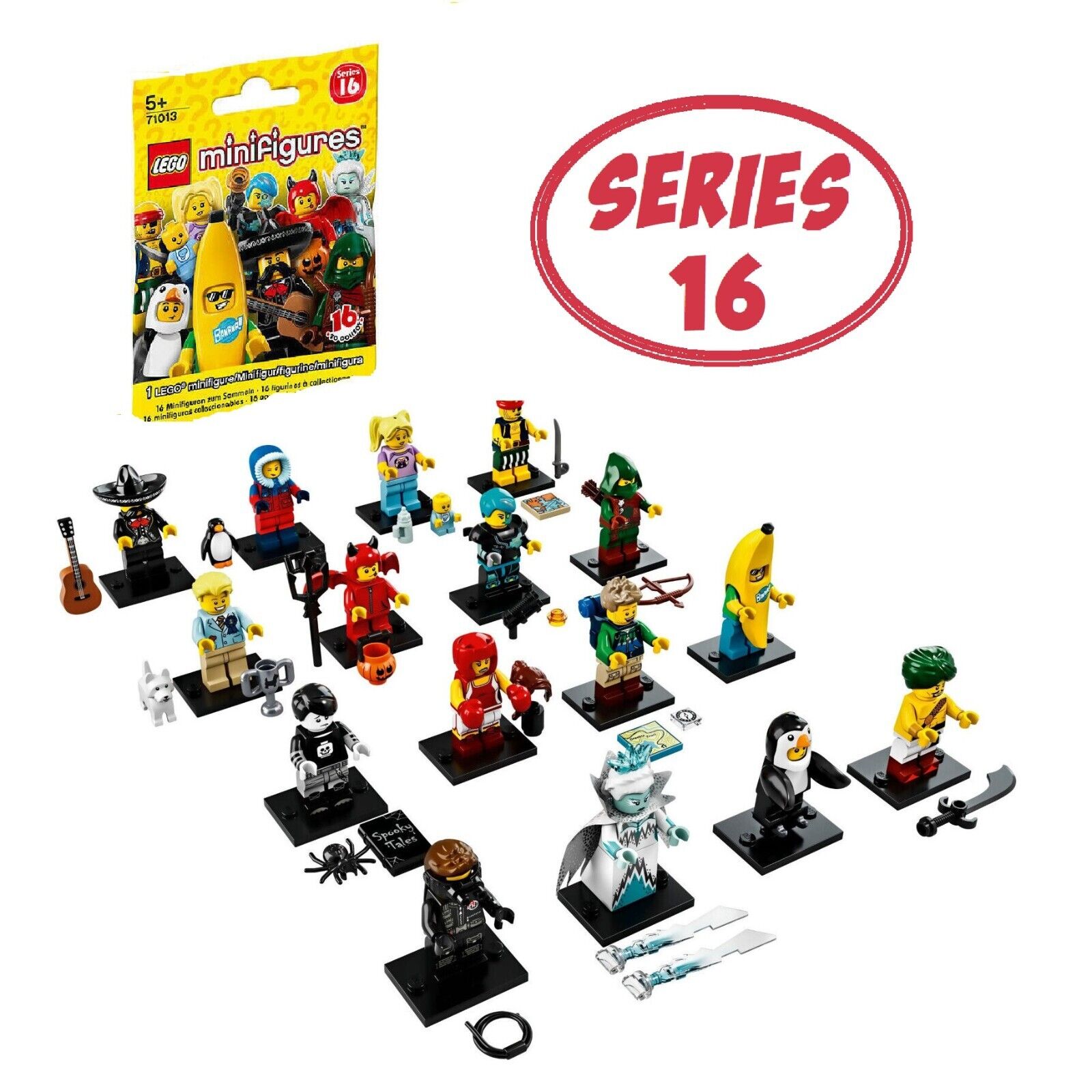 LEGO SERIES 16 Collectible Minifigures 71013 - Complete Set of 16 (SEA ...