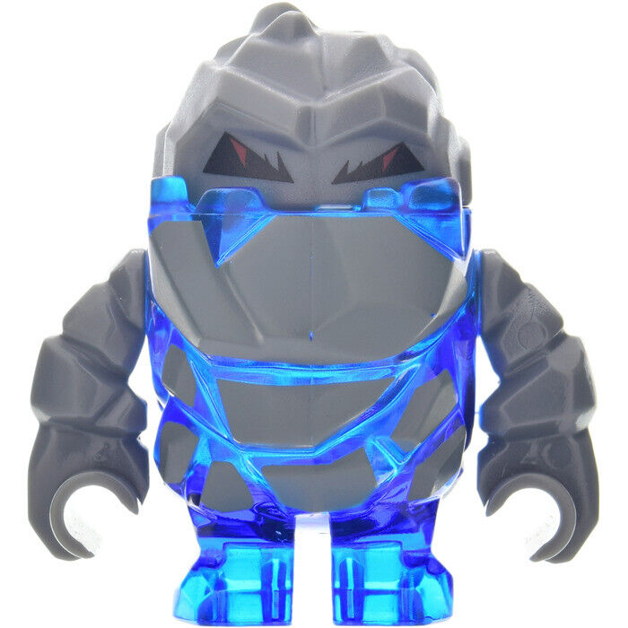LEGO Power Miners Rock Monster Glaciator Minifigure Trans-Dark Blue ...